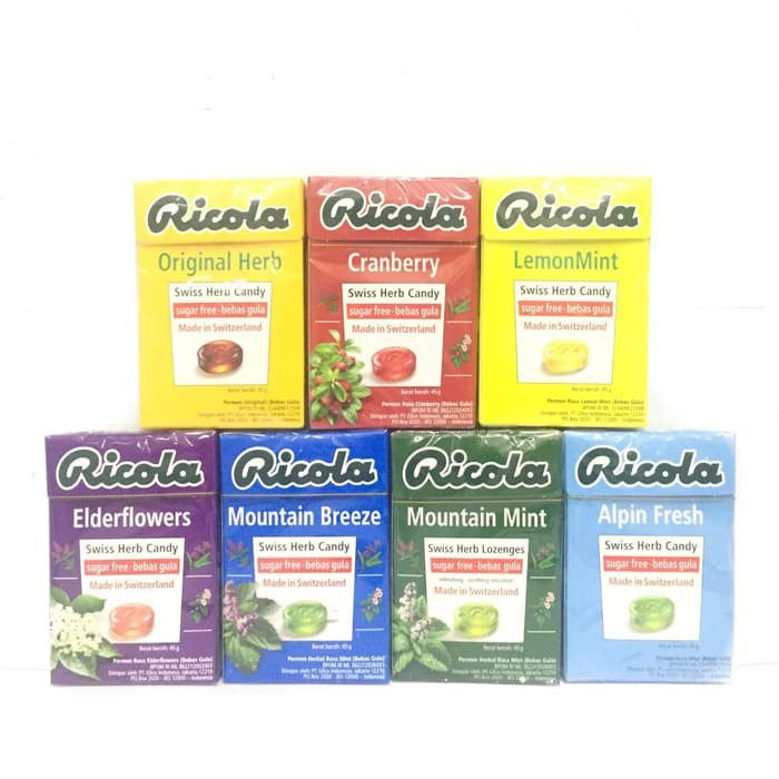 Jual PERMEN RICOLA SUGAR FREE HHR217 | Shopee Indonesia