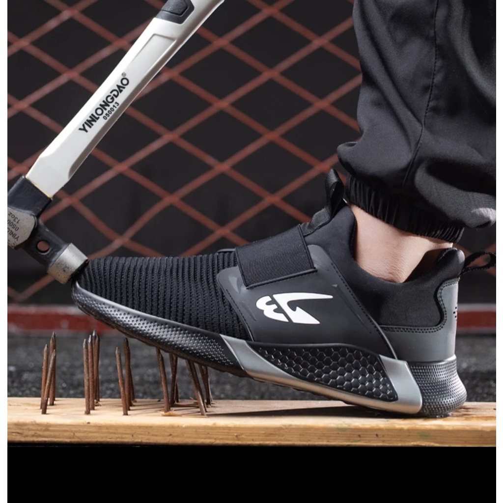 Jual Sepatu Safety Ringan Ujung di lapisi Besi, Ada Ukuran Jumbo Big ...