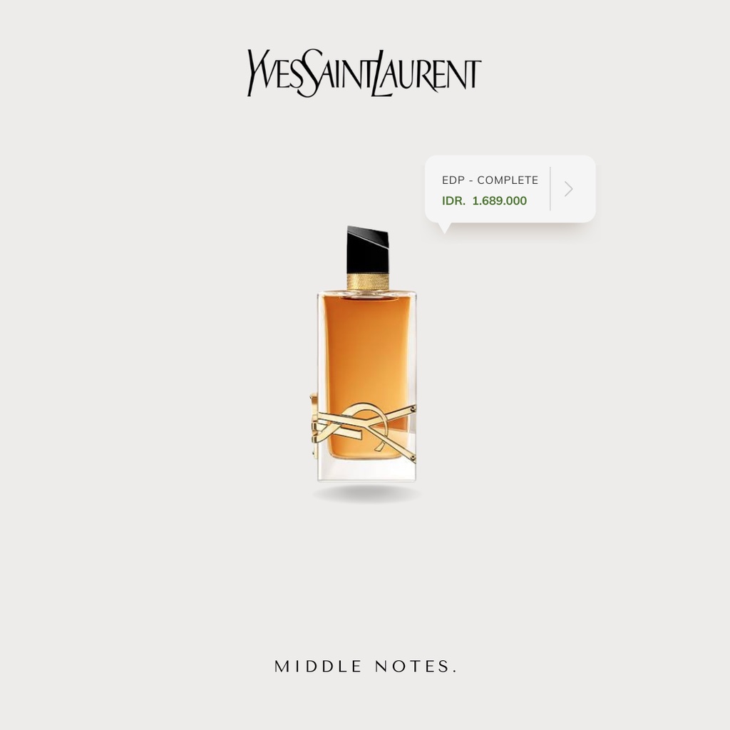 Jual MIDDLENOTES_ | YSL - LIBRE INTENSE | ORIGINAL | Shopee Indonesia