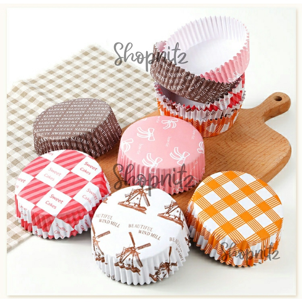 Jual Paper Cup Case Roti Bulat Cup Paper Bulat Kertas Roti Baking ...