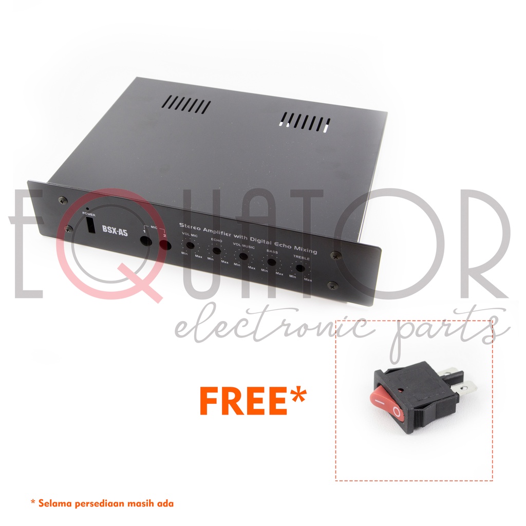 Jual Box / Casing BSX A5 Stereo Amplifier with Digital Echo Mixing ...