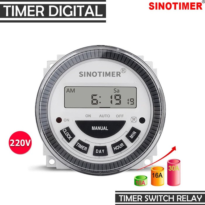 Jual Sinotimer Timer Digital Progamable Timer Switch Relay Countdown