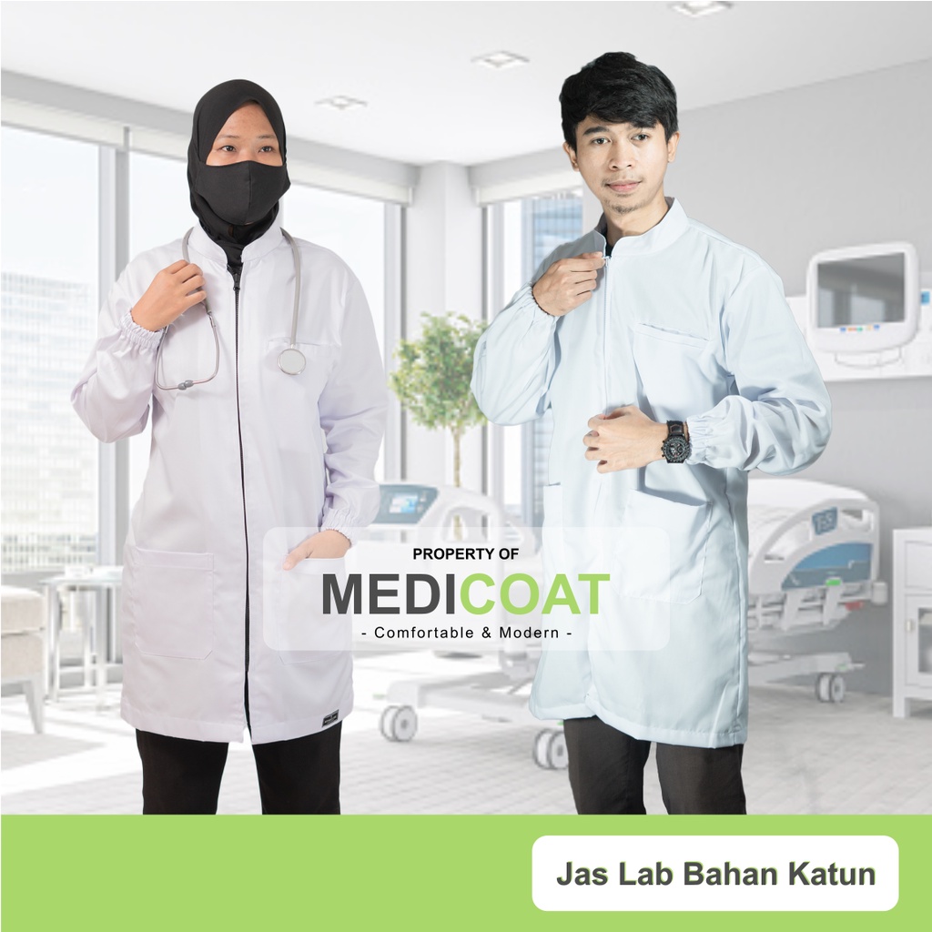 Jual BAJU LABORATORIUM / BAJU DOKTER / Baju Dokter Bahan Katun Lembut ...