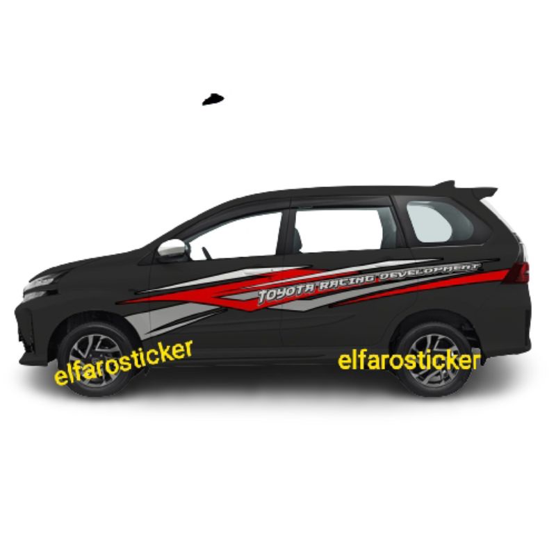 Jual Stiker sticker mobil Avanza Xenia cutting sticker Toyota racing ...
