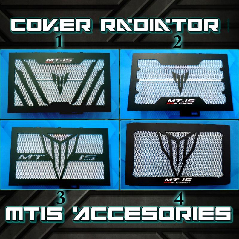 Jual Cover radiator MT15 black matte | Shopee Indonesia