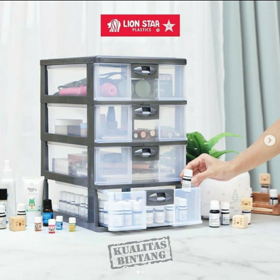 Jual Laci Mini Lion Star Susun 4 PR 34 Plastik Pressa Box Container ...