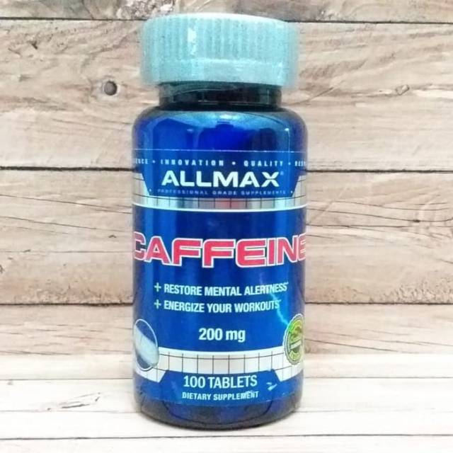 Jual Allmax Caffeine 100 Tablets Caffeine 200mg | Shopee Indonesia