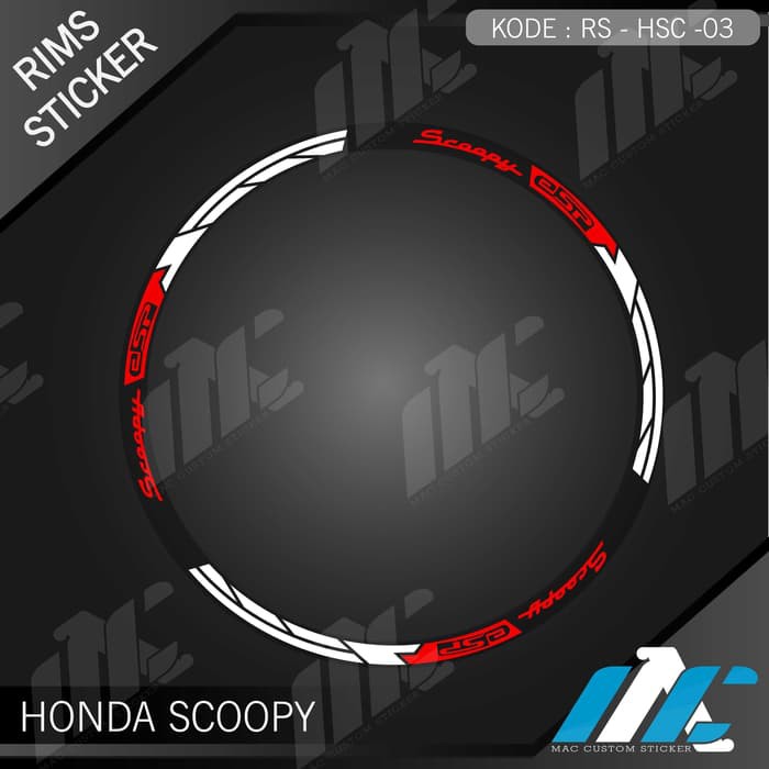 Jual HSC 03 - LIS VELG SCOOPY - STIKER LIST - STICKER VELG SCOOPY ...