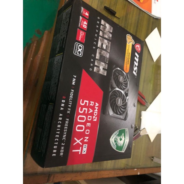 Jual MSI RX 5500 XT AMD RADEON MECH OC 4GB | Shopee Indonesia