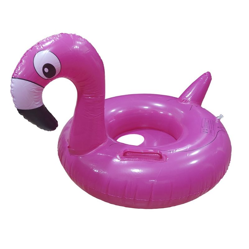 Jual mainan plampung ban renang flaminggo bulat pink full zise 80cm ...