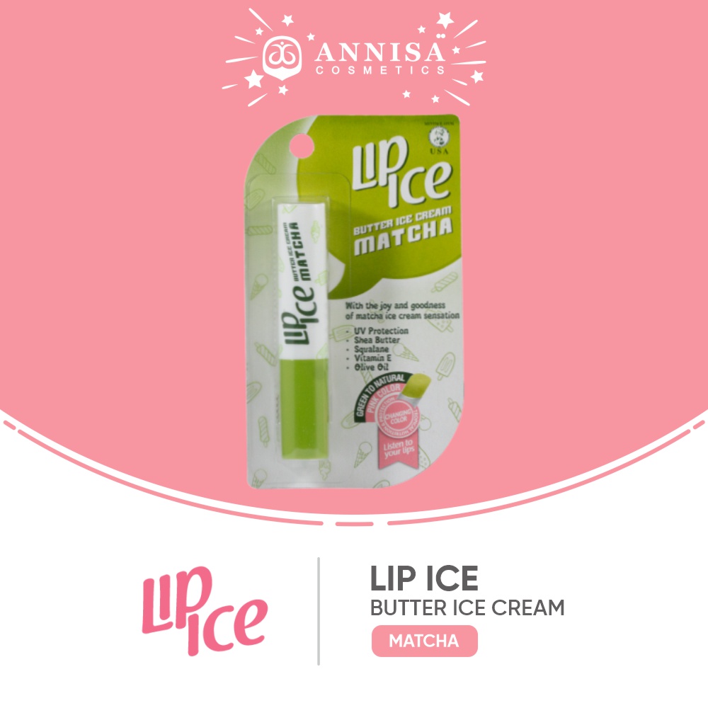 Jual Lip Ice Butter Ice Cream Matcha dan Lip Ice Butter Chocolate 2,2 ...