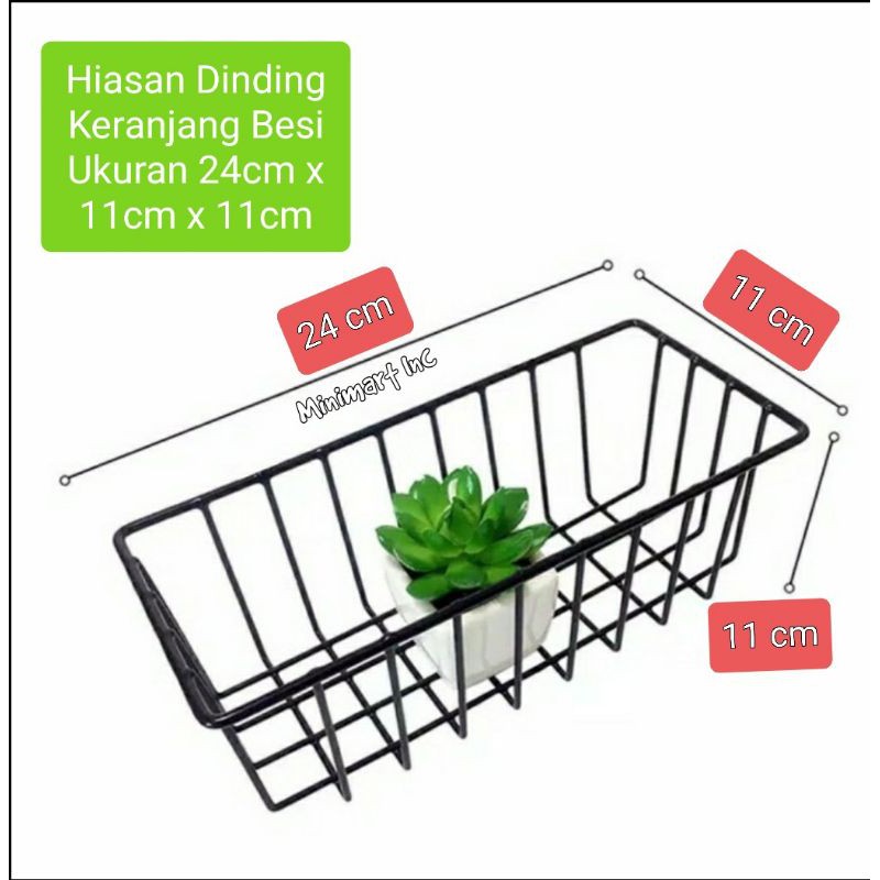 Jual Hiasan Dinding Keranjang Besi Gantung Grid Wire Mesh Ukuran ...