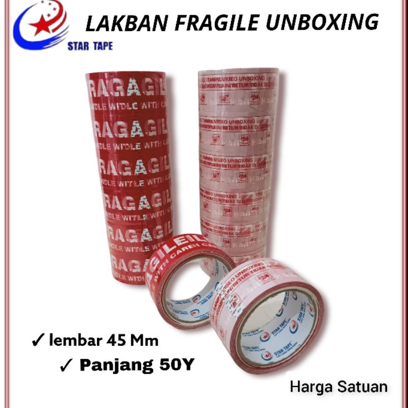 Jual FRAGILE MERAH PUTIH/Fragile Video Unboxing Warna Merah Putih (45Mm ...