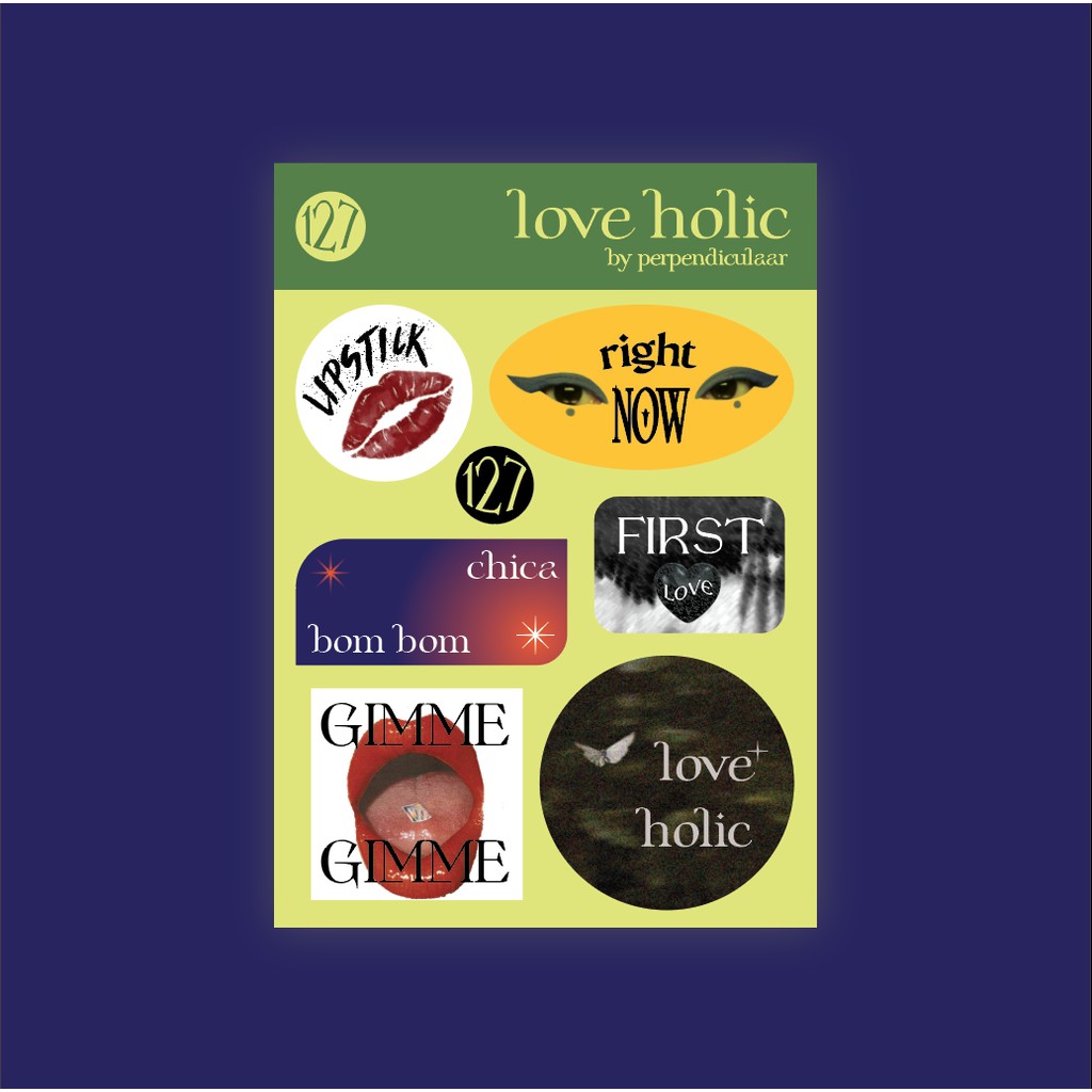 Jual LOVE HOLIC STICKER SET | Shopee Indonesia