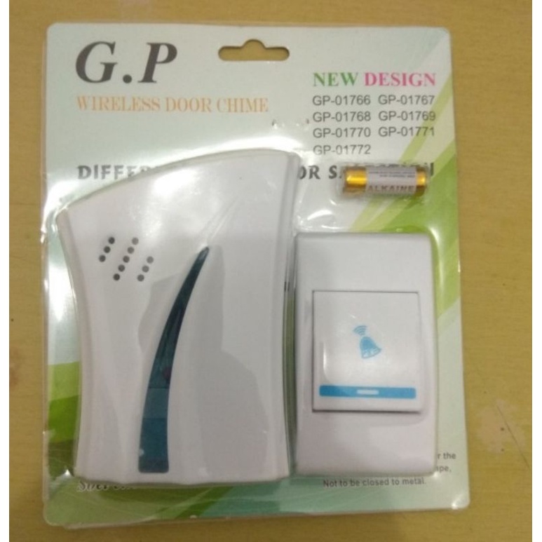 Jual Bell Rumah Wireless Door Wireles Bell Home Bell GP Tanpa Kabel ...