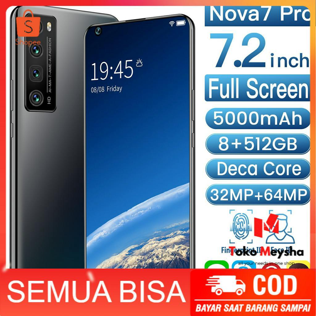 Jual Hp Murah Nova7Pro Ponsel 7.2 Inci Android 10.0, 5G Ram 8GB ...