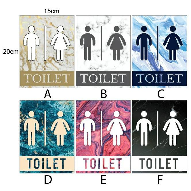 Jual SIGN TOILET / TANDA TOILET / PENANDA TOILET / TULISAN KAMAR MANDI ...