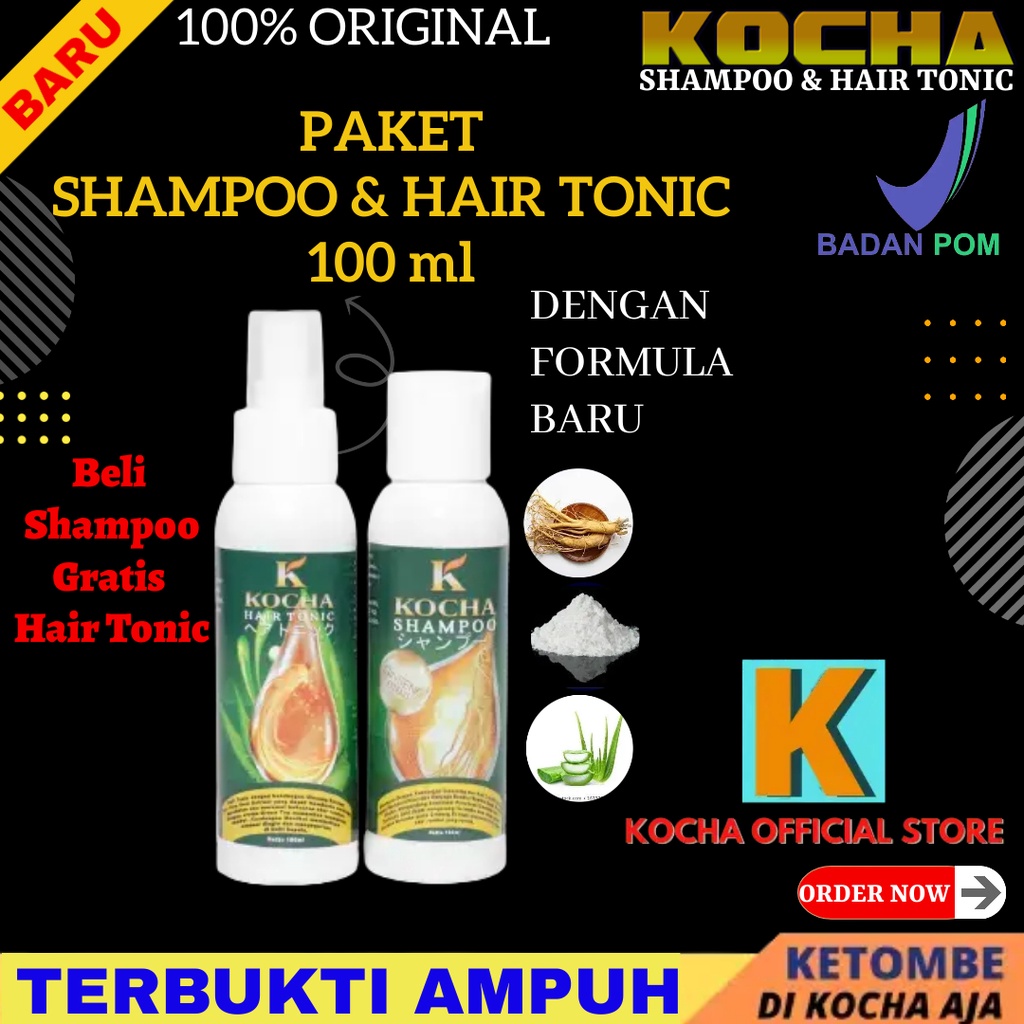 Jual KOCHA Shampo Rambut Rontok Parah dan Shampoo Anti Ketombe 250ml ...
