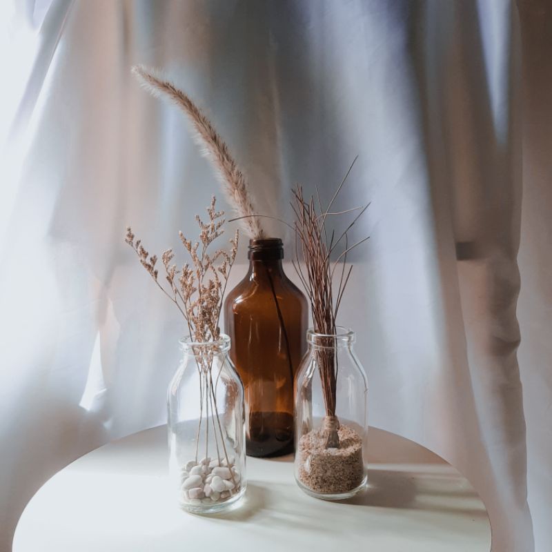 Jual VAS BOTOL AESTHETIC/ VAS BOTOL KACA/ VAS BELING/ VAS BOTOL COKLAT ...
