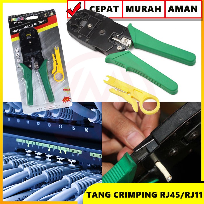 Jual TANG CRIMPING TOOLS RJ45 KRIMPING TOOL RJ 45 RJ11 | Shopee Indonesia