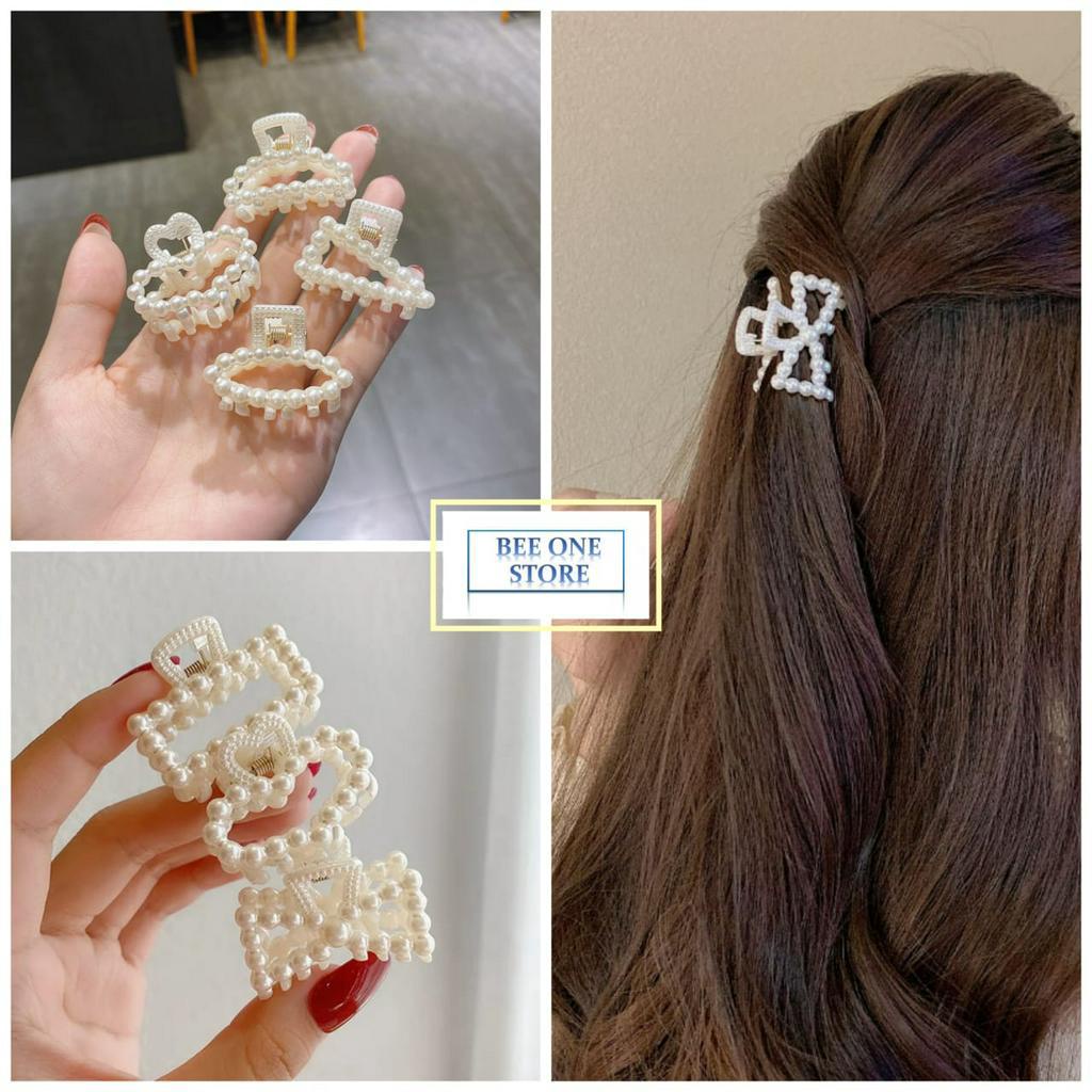 Jual BEE ONE - Jepit Rambut Klip Mutiara Kecil Jepitan Rambut Mutiara ...