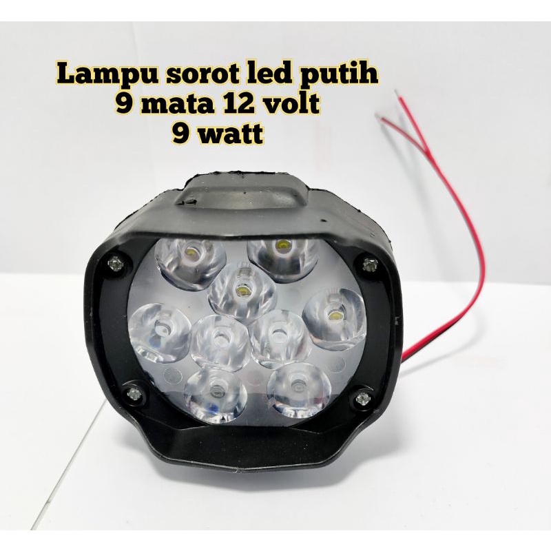Jual SAKLAR ON OFF/ SEPASANG Lampu Tembak Sorot 9 Mata LED 12 VOLT 9 ...