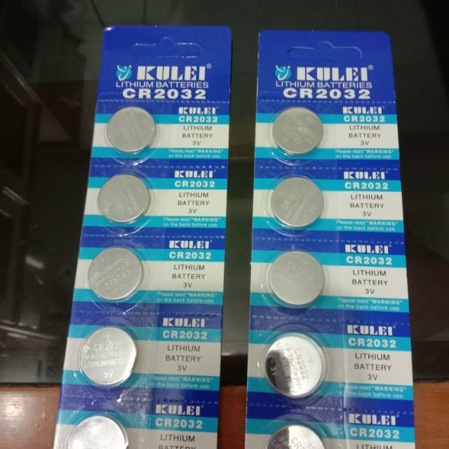 Jual Baterai kancing CR 2032 3V baterai kalkulator termometer harga ...