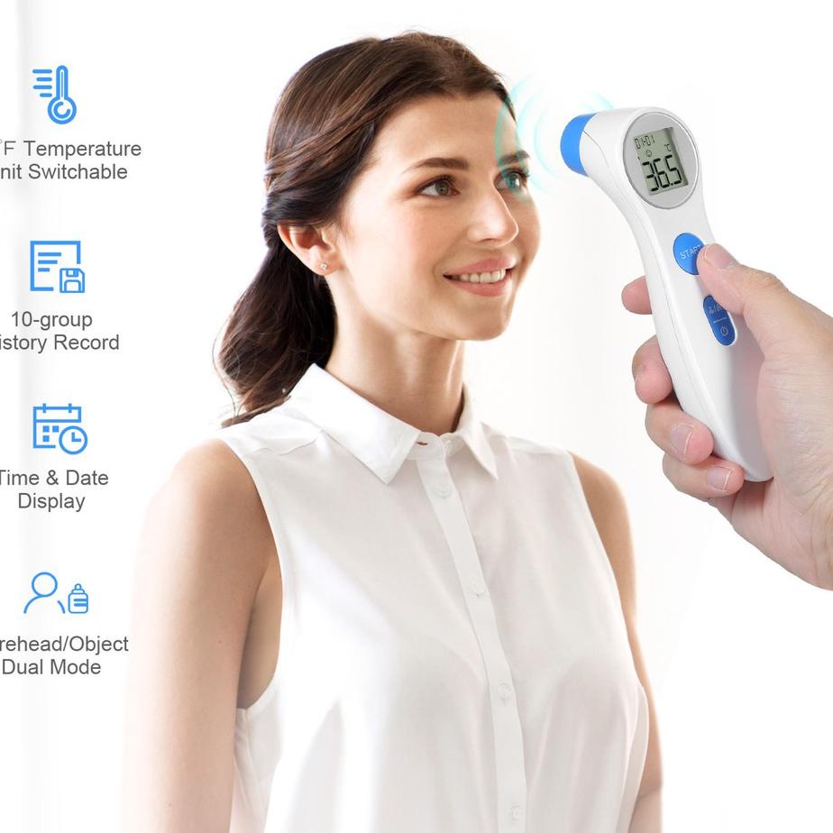 Jual AKURAT! Termogun Suhu Badan Cek Suhu Tubuh Cek Suhu Tembak ...