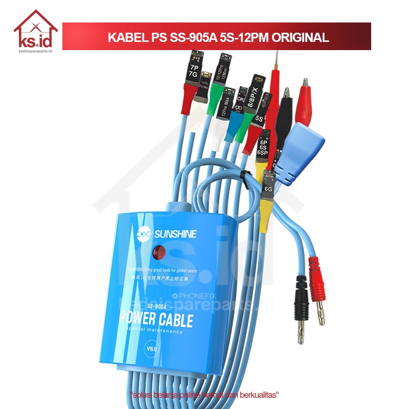 Jual KABEL POWER SUPPLY SS-905A Support 5S-12 Pro Max / Kabel Power Supply Sunshine Ss-905A ...