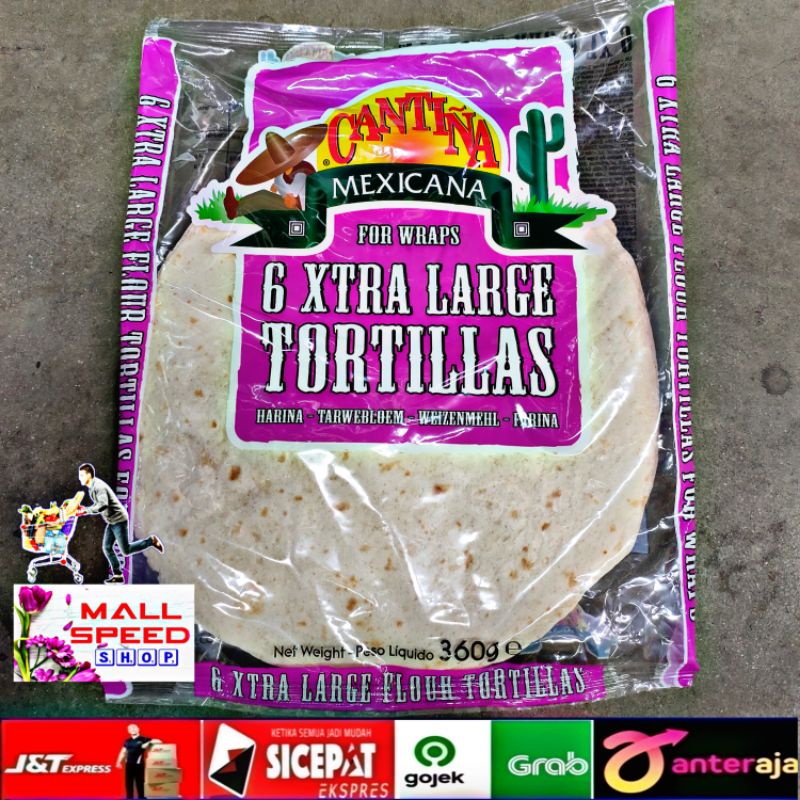Jual CANTINA MEXICANA 6 EXTRA LARGE TORTILLAS 360 GR | Shopee Indonesia