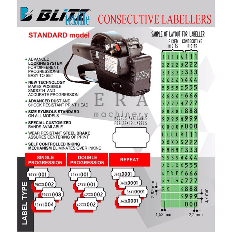 Jual Mesin Numbering Blitz Consecutive Labeller 7 8 9 digits Alat Label ...