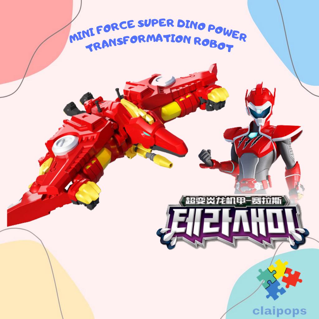 Jual MAINAN ROBOT MINI FORCE SUPER DINO POWER TRANSFORMATION 2 IN 1 ...