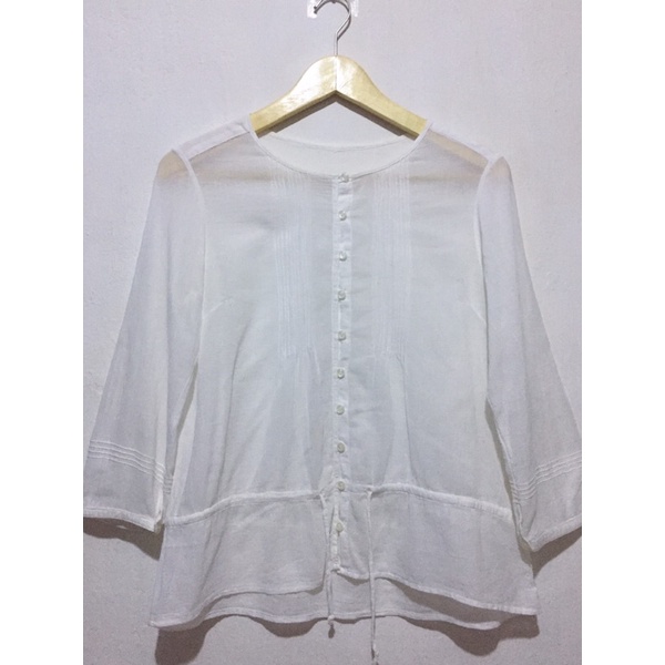 Jual White Blouse (Blus Putih) | Shopee Indonesia