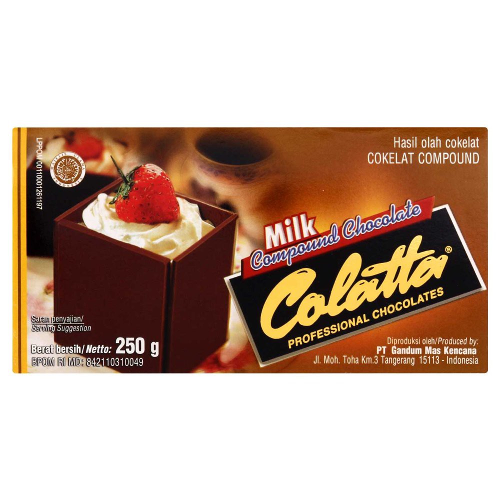 Jual COLATTA MILK CHOCOLATE COMPOUND 250g | Shopee Indonesia