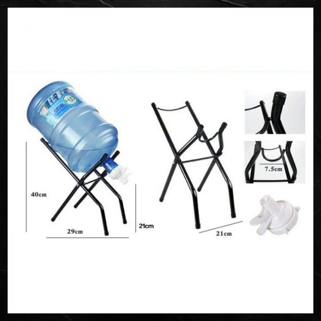 Jual Rak Galon Besi Tinggi + Kran Set Dispenser Aqua Air Minum | Shopee ...