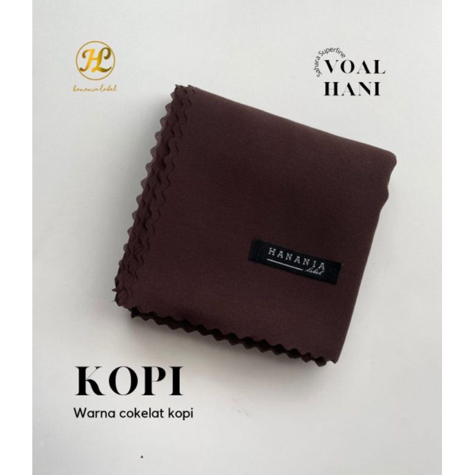 Jual HANANIA LABEL- HANI VOAL SAHARA SUPERFINE | COKLAT BROWN SUGAR ...
