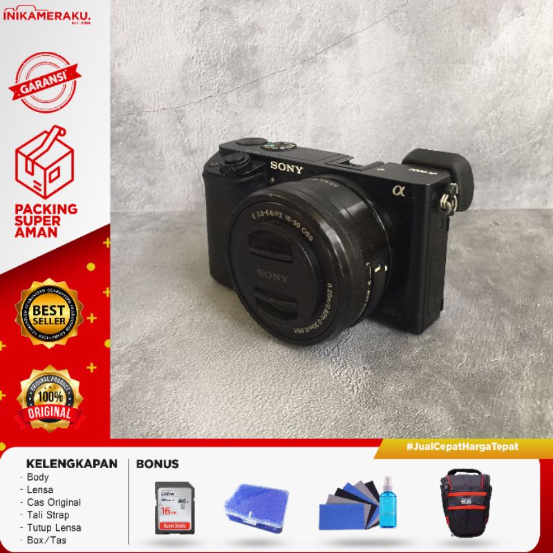 Jual Kamera Sony A6000 Lensa Kit 16-50MM SC Rendah Siap Pakai (Bonus ...