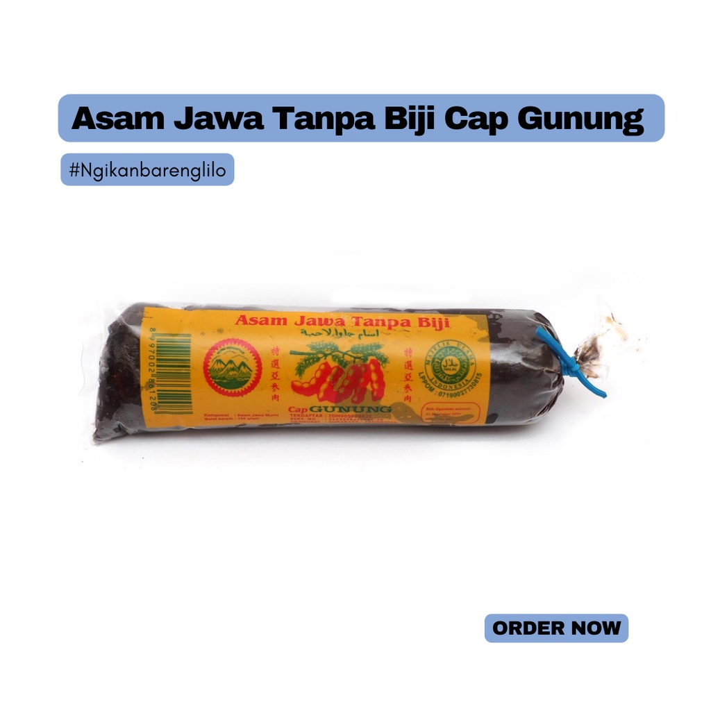 Jual Asem Jawa Cap Gunung 100% Asli (150gr) | Shopee Indonesia