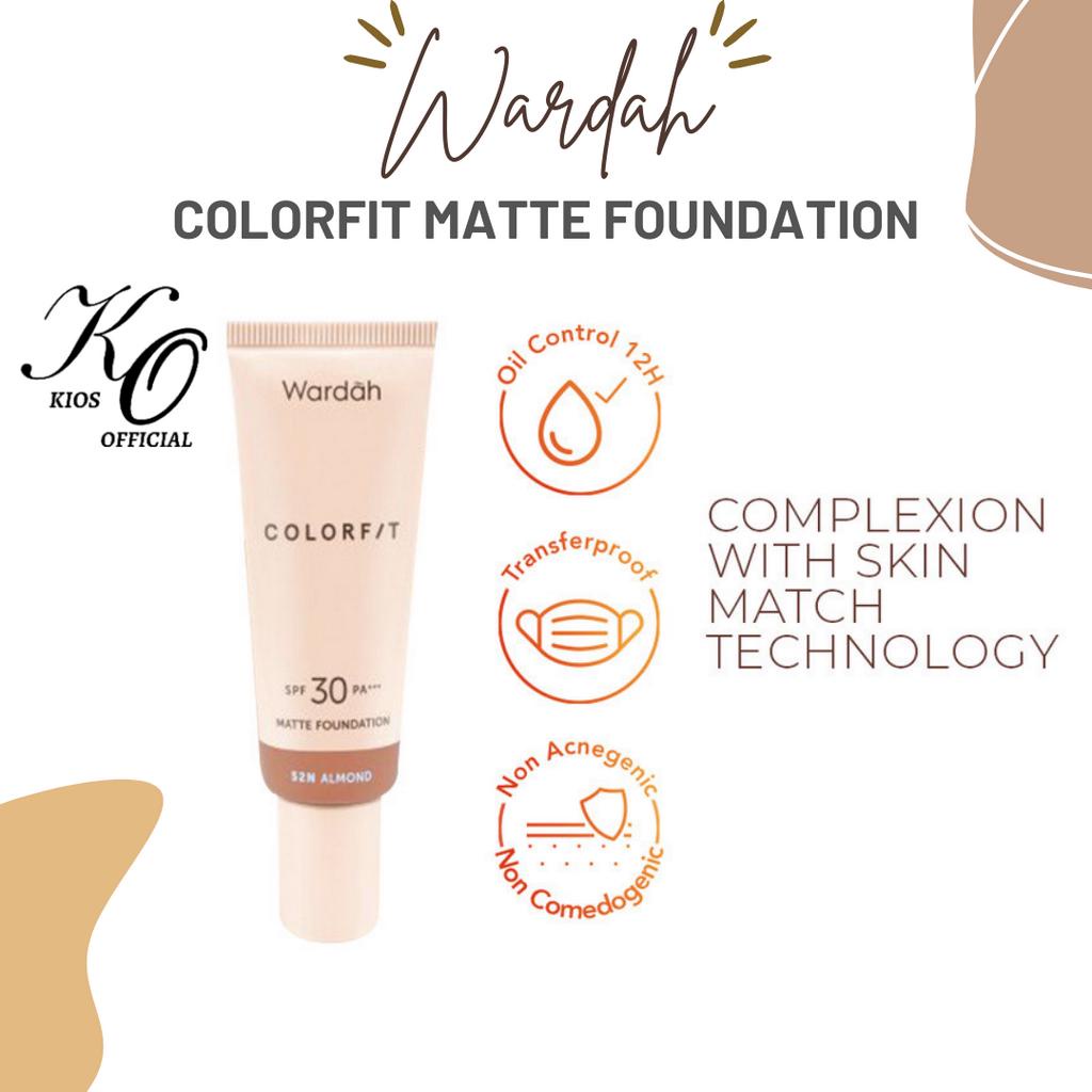 Jual Wardah Colorfit Matte Foundation SPF 30 PA++ 25ml | Shopee Indonesia