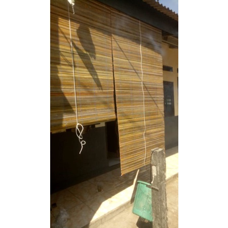 Jual Tirai kerey kulit pelepah outdoor uk 2x1m | Shopee Indonesia