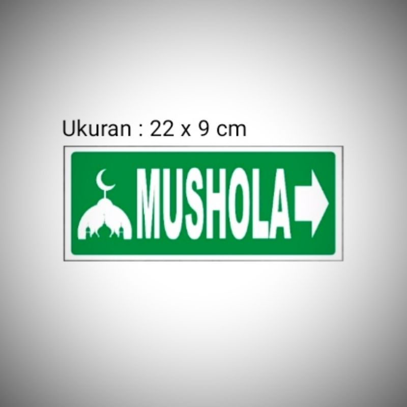 Jual Sign Petunjuk Mushola, Sign label Acrylic, Sign Board Akrilik ...