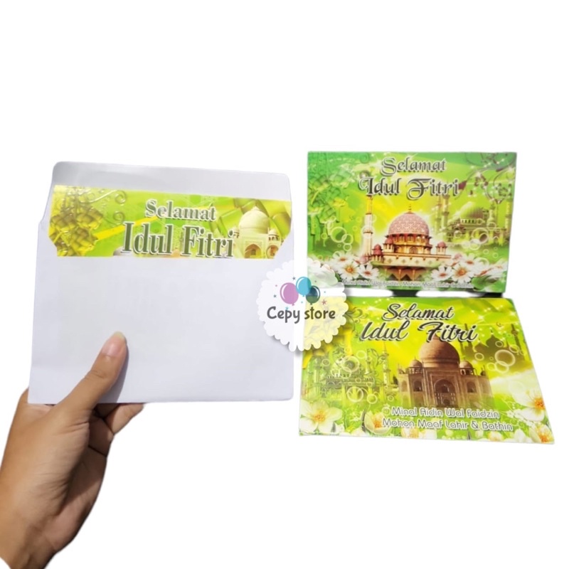 Jual Kartu Ucapan Parcel Hampers Lebaran Idul Fitri Ukuran L | Shopee ...