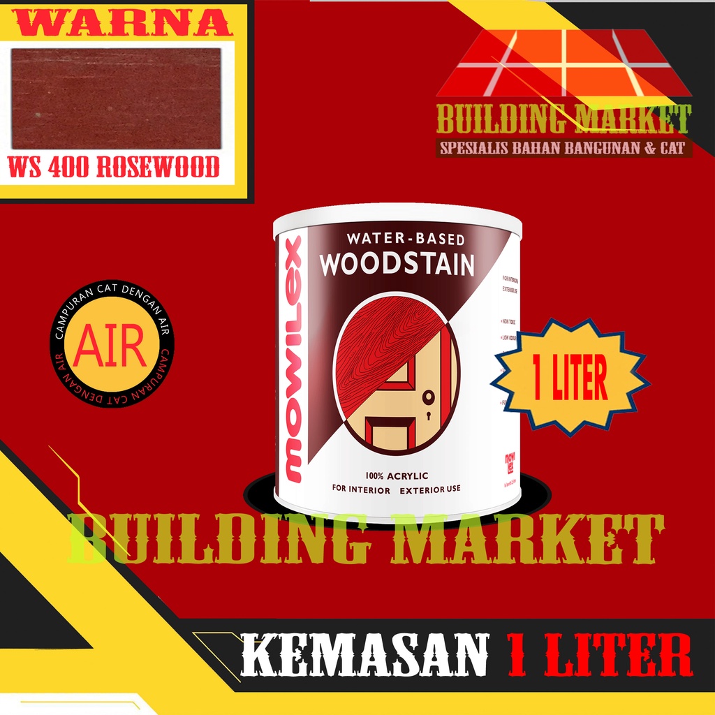 Jual PLITUR POLITUR KAYU WOODSTAIN MOWILEX WATER BASED 1 LITER | Shopee ...