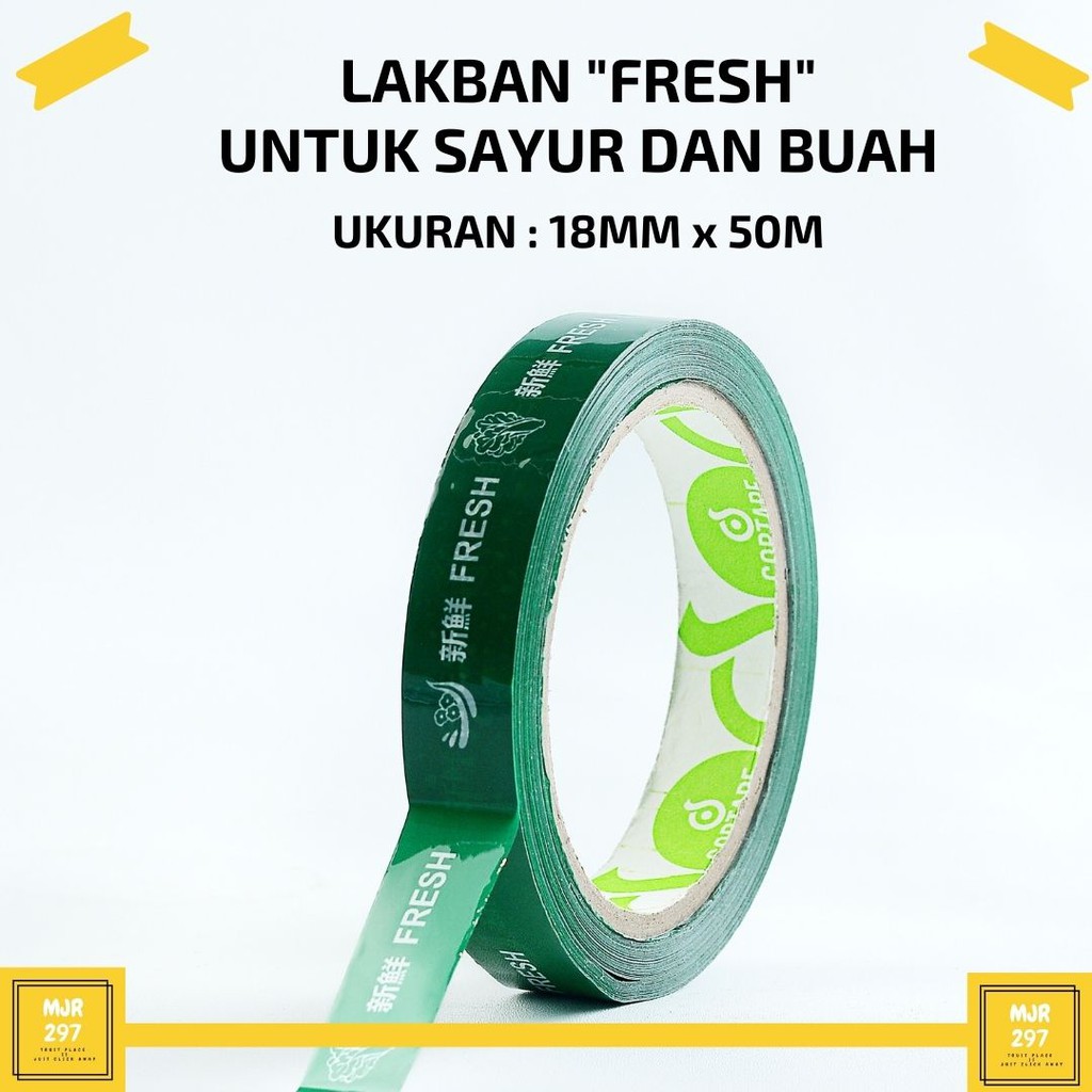 Jual LAKBAN FRESH ISOLASI FRESH SOLATIP FRESH SAYUR DAN BUAH - CORTAPE ...