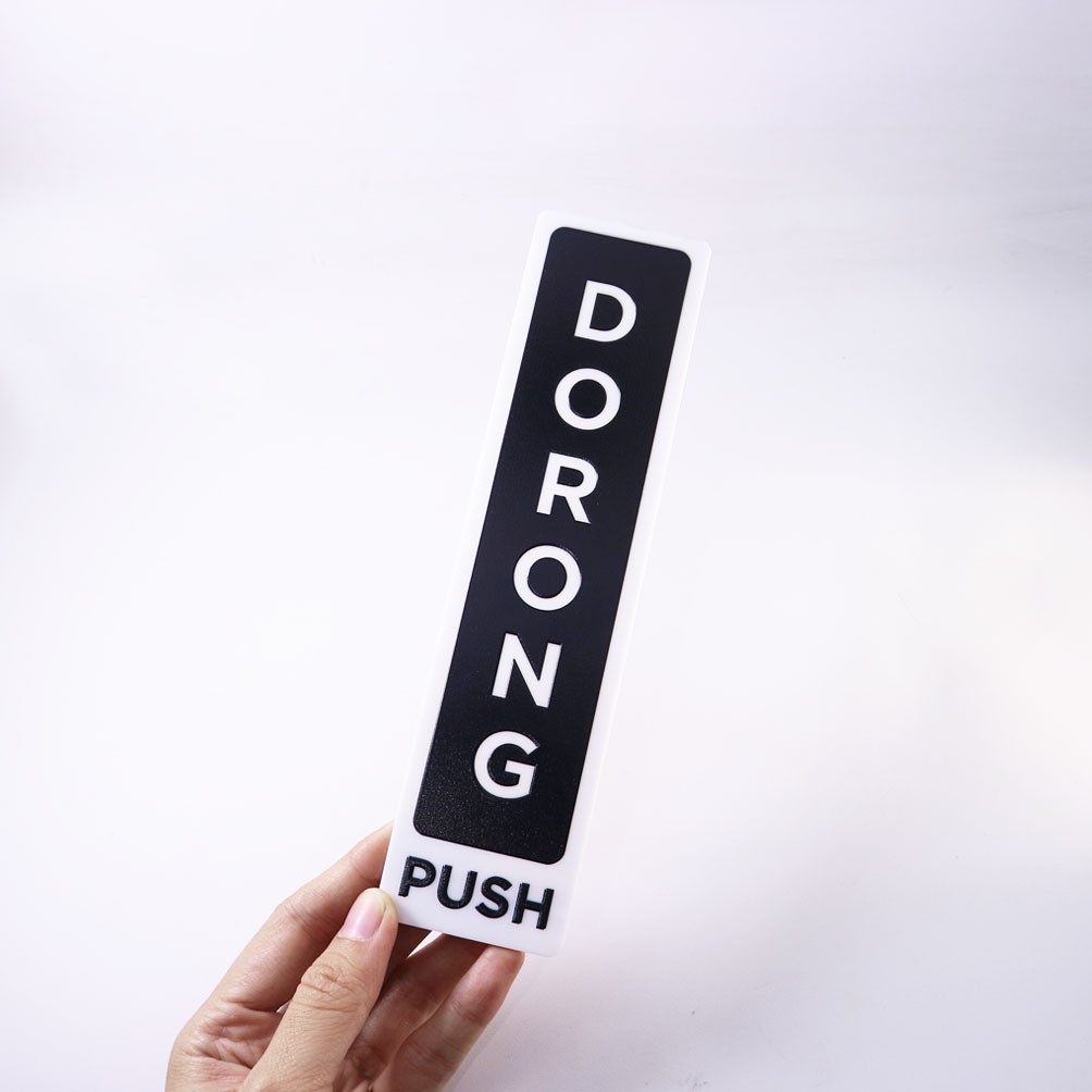 Jual Label Dorong Tarik Signage Akrilik Sign Board Acrylic Pintu ...