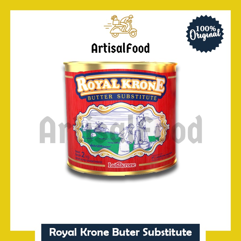 Jual mentega ROYAL KRONE ROYALKRONE BUTTER 2kg KALENG ORI | Shopee Indonesia