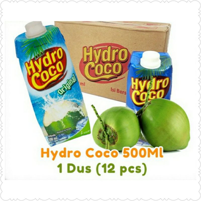 Jual Hydro Coco Original 500ml 1 dus 12 pcs | Shopee Indonesia
