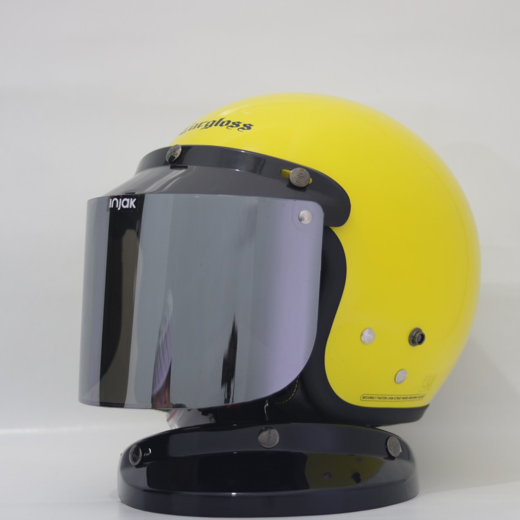 Jual HELM CARGLOSS Kuning Lemon HELMET MOTOR BOGO RETRO POLOS PRIA ...