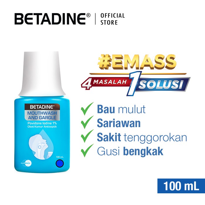 Jual BETADINE GARGLE OBAT KUMUR 100 ml | Shopee Indonesia