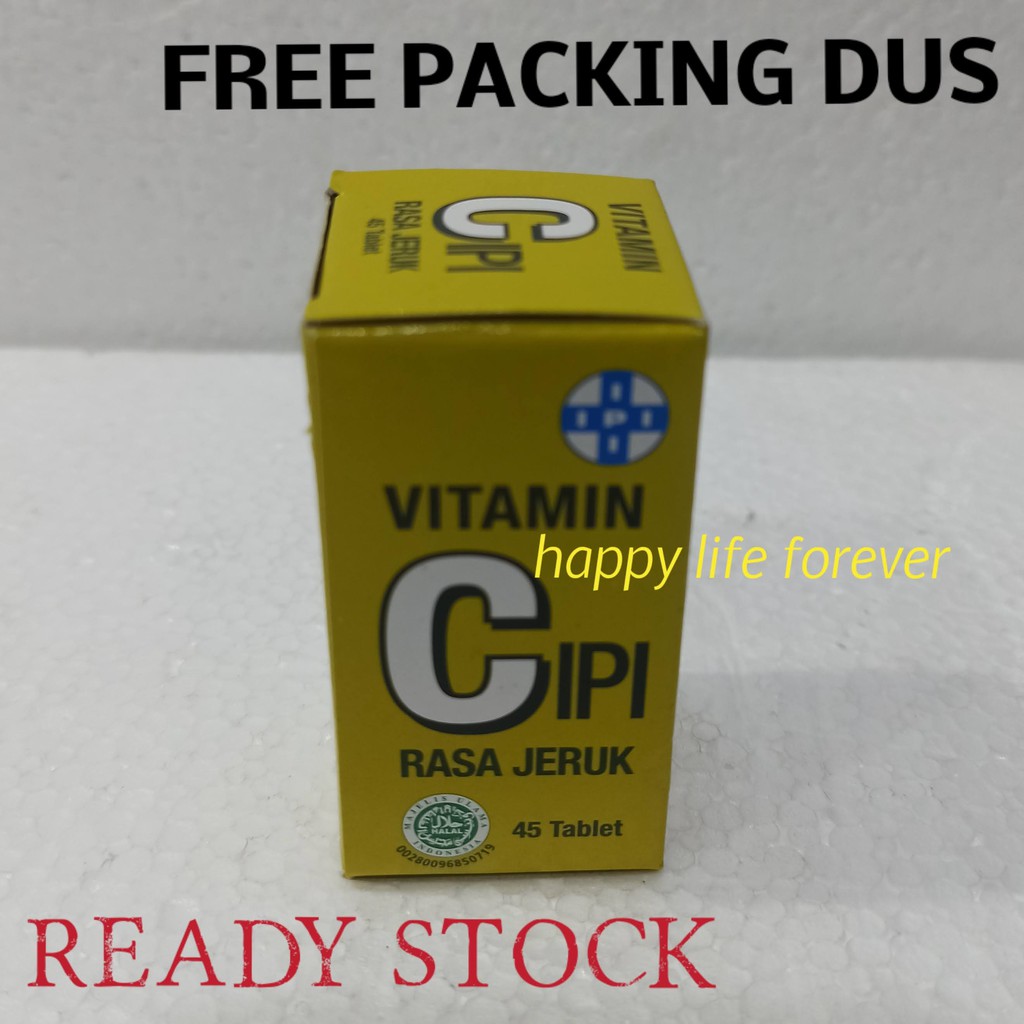 Jual Vitamin C IPI - Rasa Jeruk - Isi 45 tablet | Shopee Indonesia